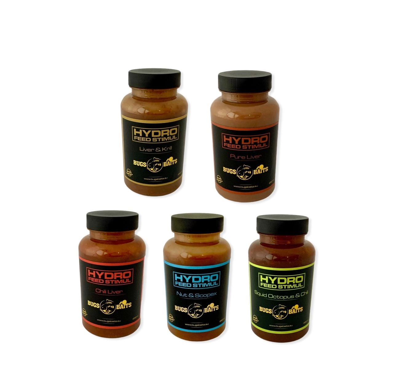 Bugs Baits Tekutá potrava Hydro Feed Stimul 250ml - Rybárske potreby RYBA